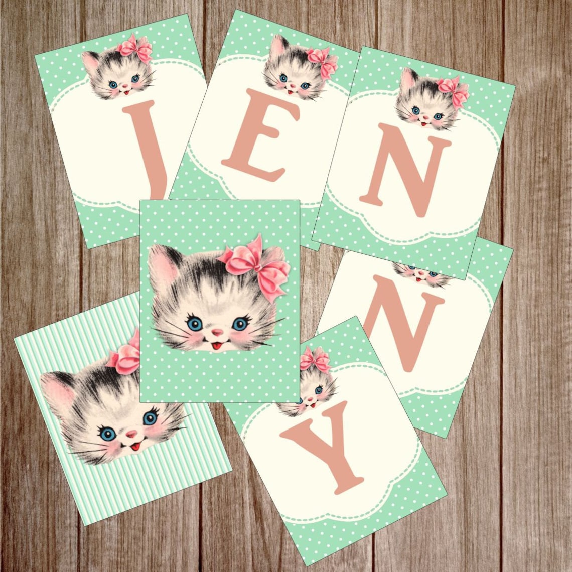 Kitty Banner Kitty Birthday Party Cat Banner Cat Birthday | Etsy