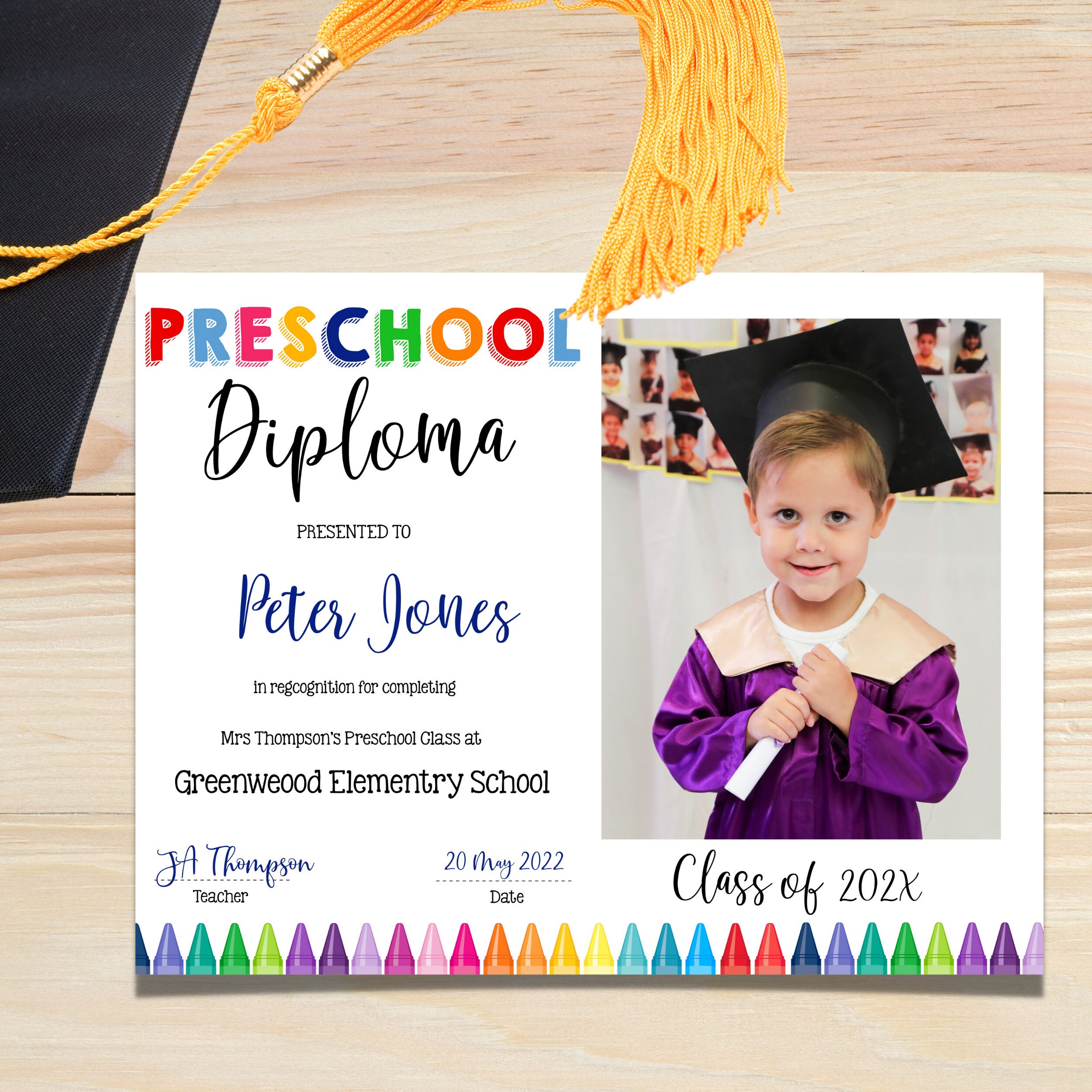 2022 Preschool Graduation Certificates