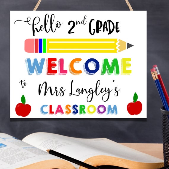 Editable Teacher Door Sign, Welcome Sign, Printable Welcome Sign ...