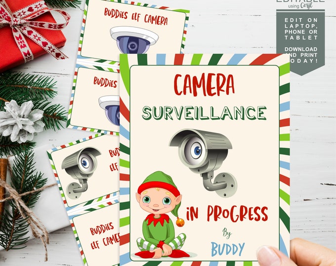 North Pole Security Notice This House is Under Elf Surveillance Sign ...