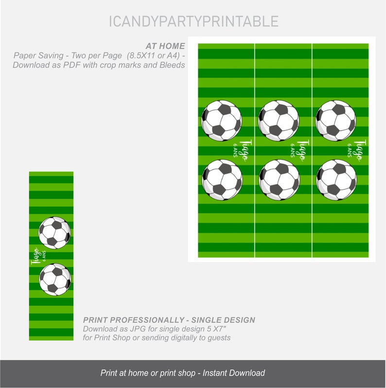 Football Water Bottle Labels for Boy Birthday DIY Party - Etsy