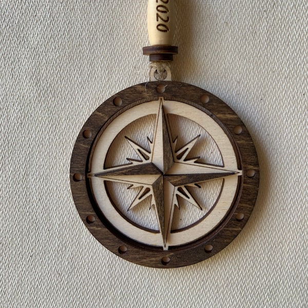 Wooden Compass - Etsy