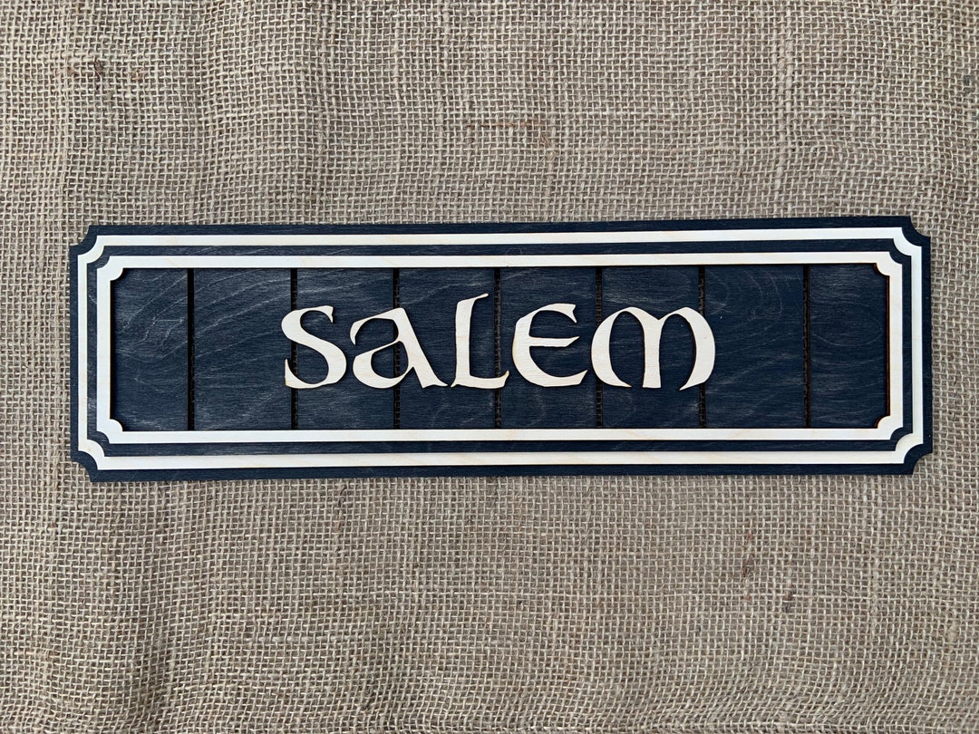 Salem / Salem 1692 Laser Cut Layered Wood Sign - Etsy