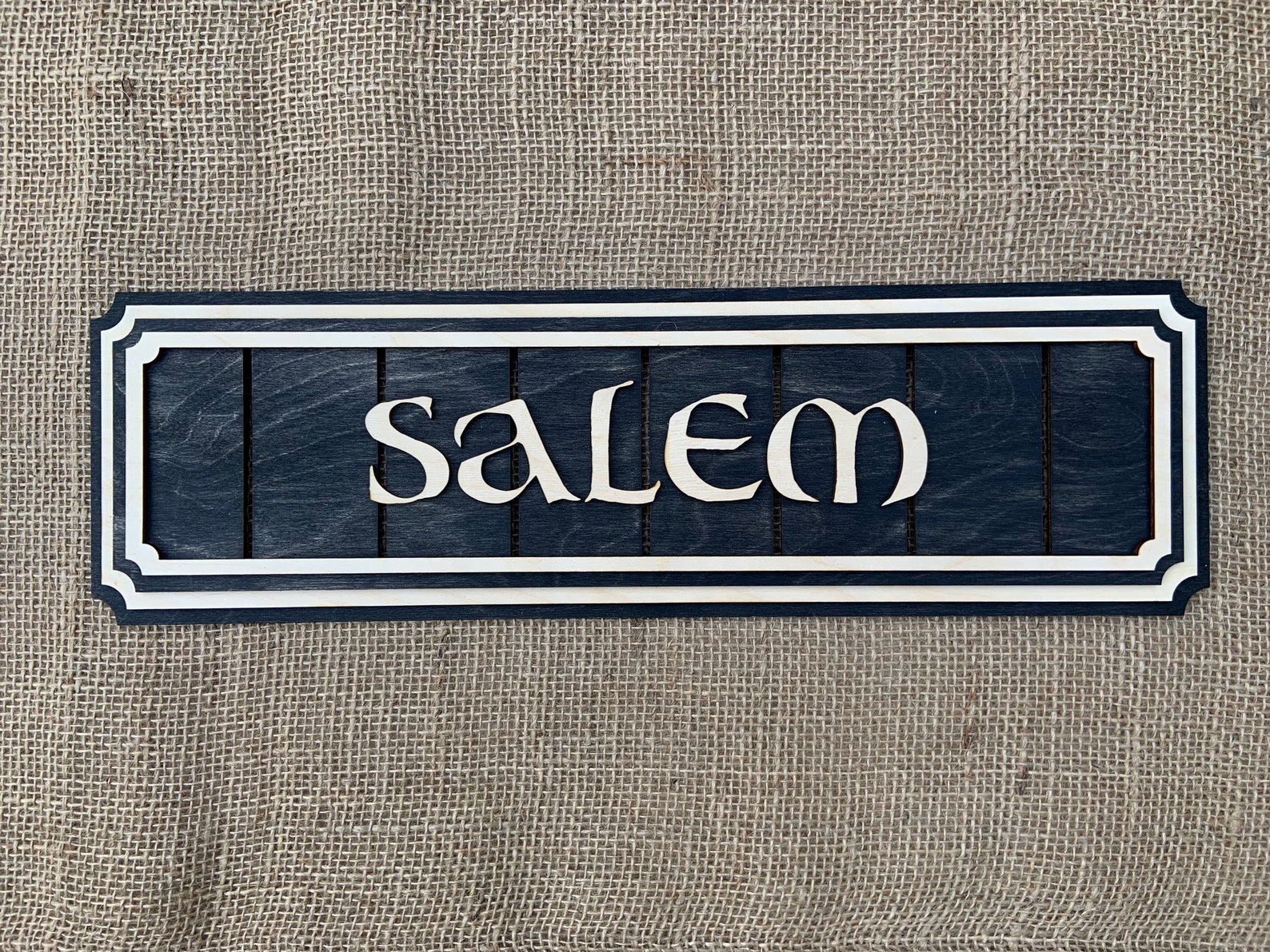 Salem / Salem 1692 Laser Cut Layered Wood Sign - Etsy
