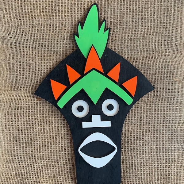 Tiki Mask Wall - Etsy