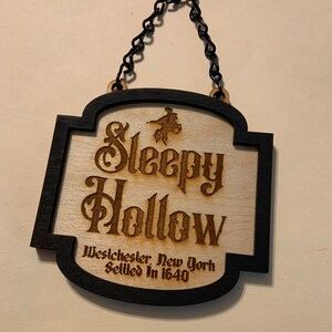 Sleepy Hollow Sign Ornament - Etsy