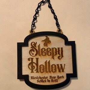Sleepy Hollow Sign Ornament - Etsy