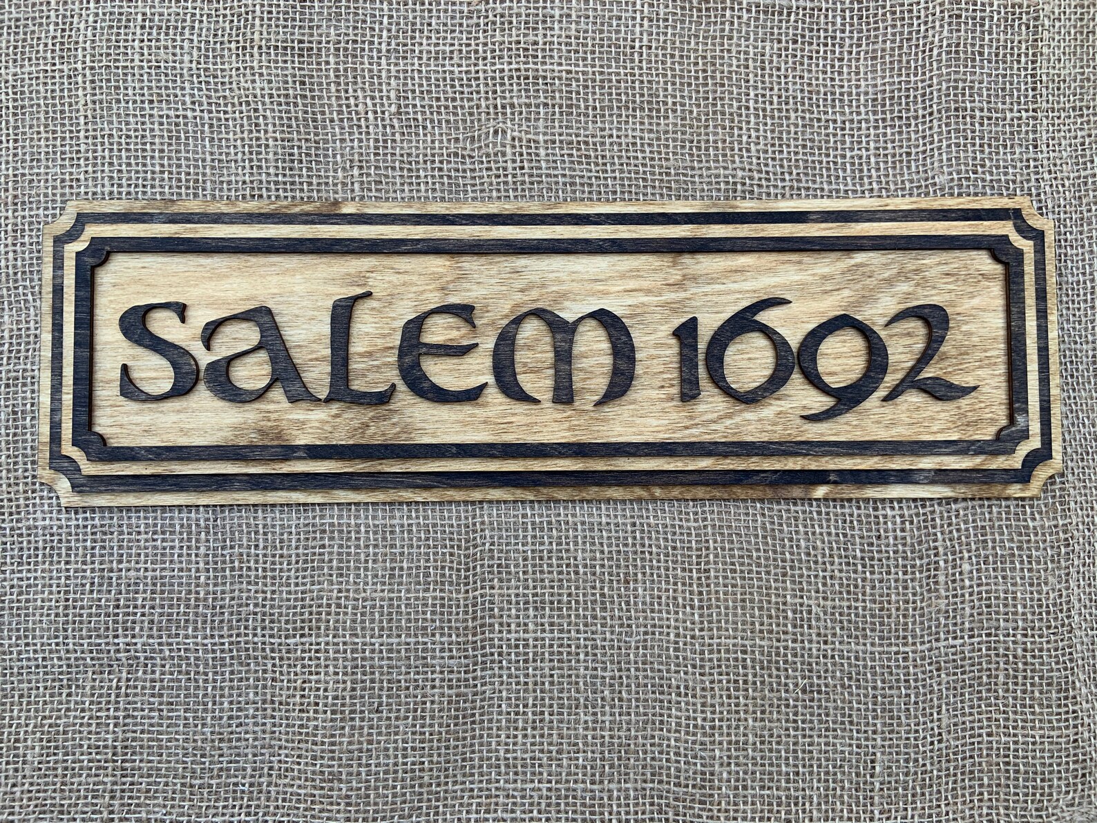 Salem / Salem 1692 Laser Cut Layered Wood Sign - Etsy