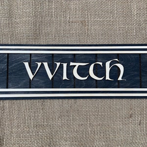 VVITCH - Laser Cut Layered Wood Sign Witch - Etsy