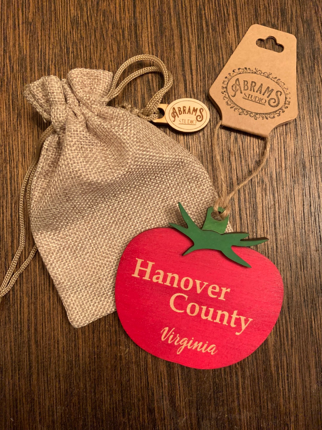 Hanover County Virginia Tomato Ornament - Etsy
