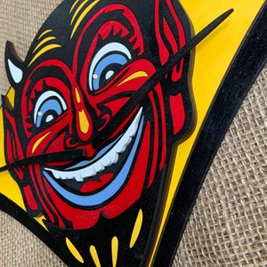 Vintage Inspired Devil Layered Wood Wall Art - Halloween Decor ...