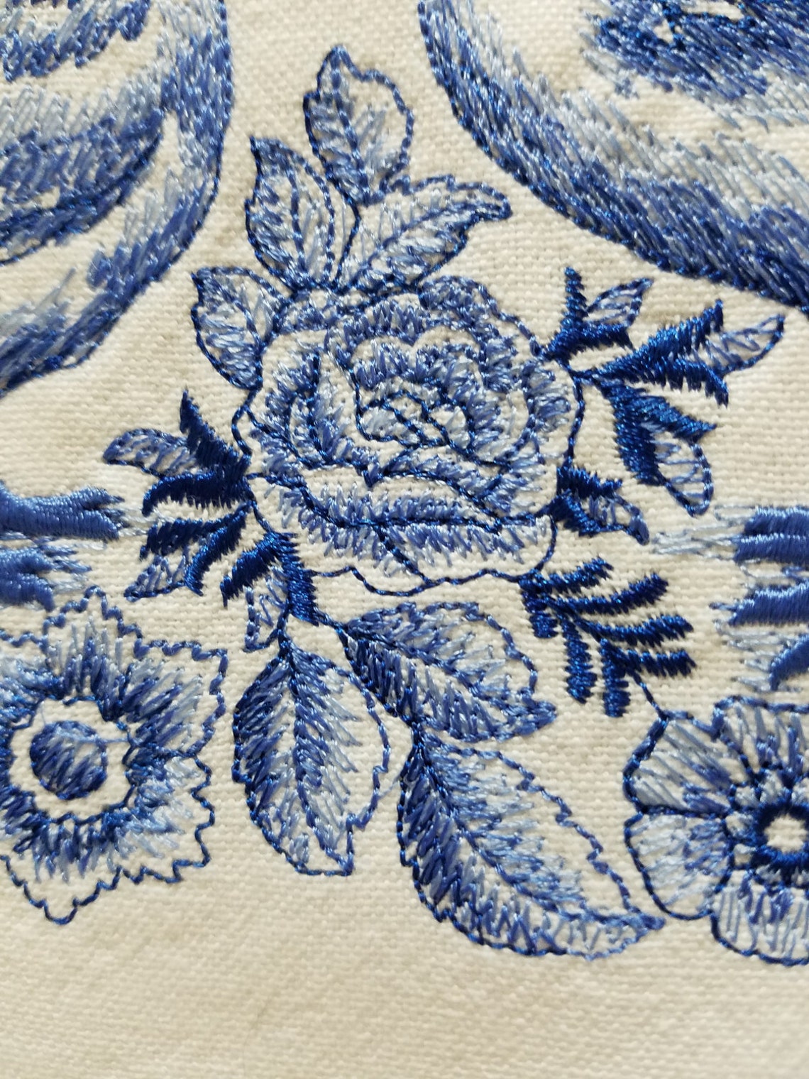 Delft Blue Hen and Rooster Embroidered Kitchen/tea Towel - Etsy