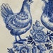 Delft Blue Hen and Rooster Embroidered Kitchen/tea Towel - Etsy