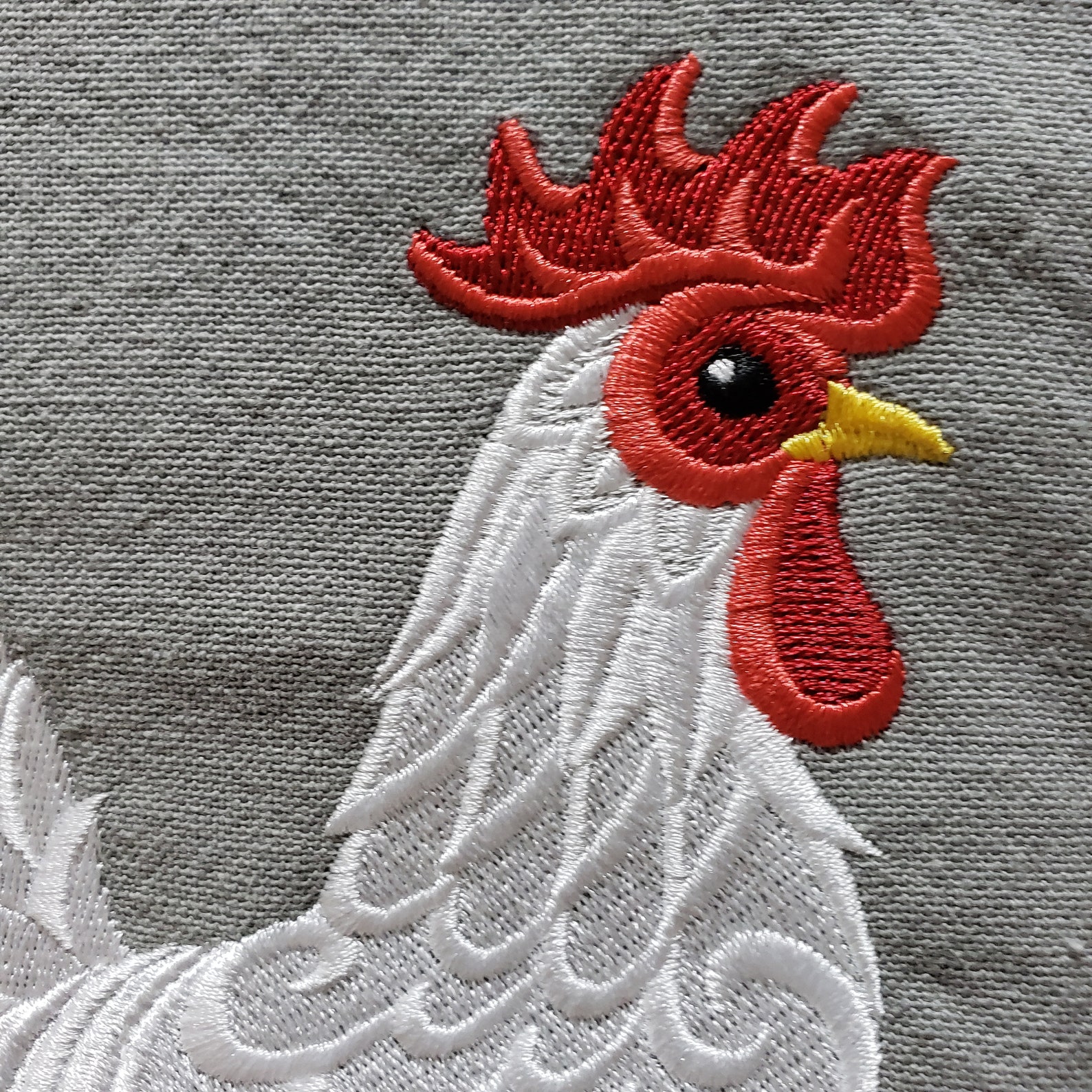 Embroidered Hen and Rooster Chicken and Rooster Farm - Etsy