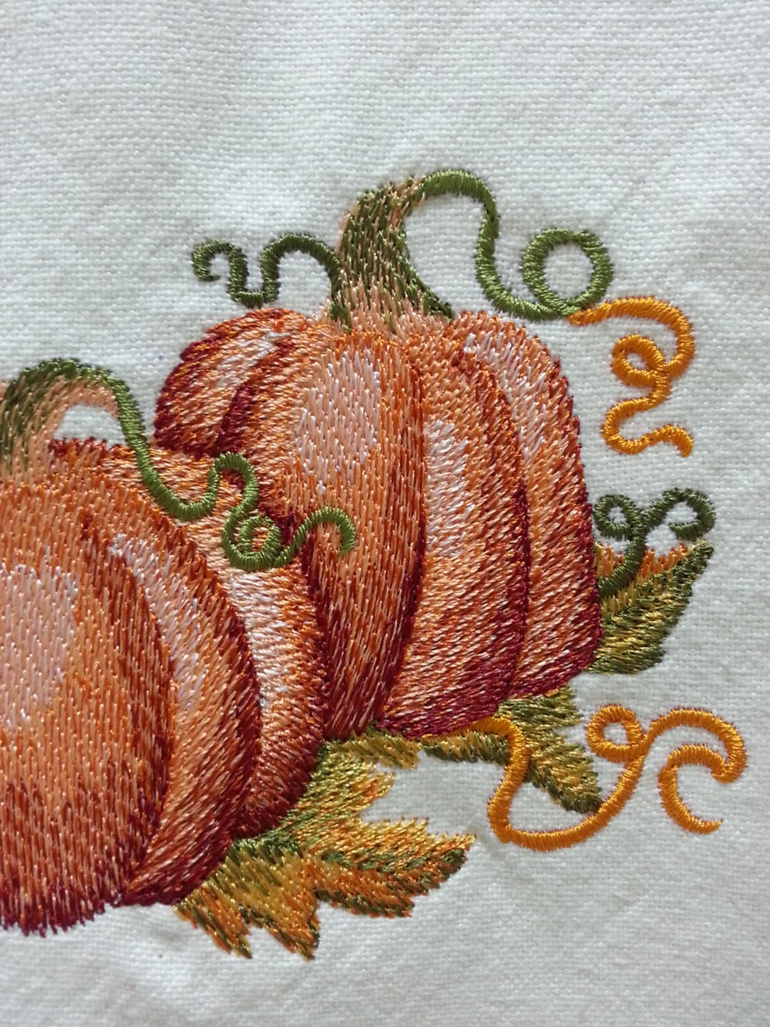 Embroidered Fall Pumpkins/fall Pumpkin Patch Kitchen/tea Towel #2 - Etsy