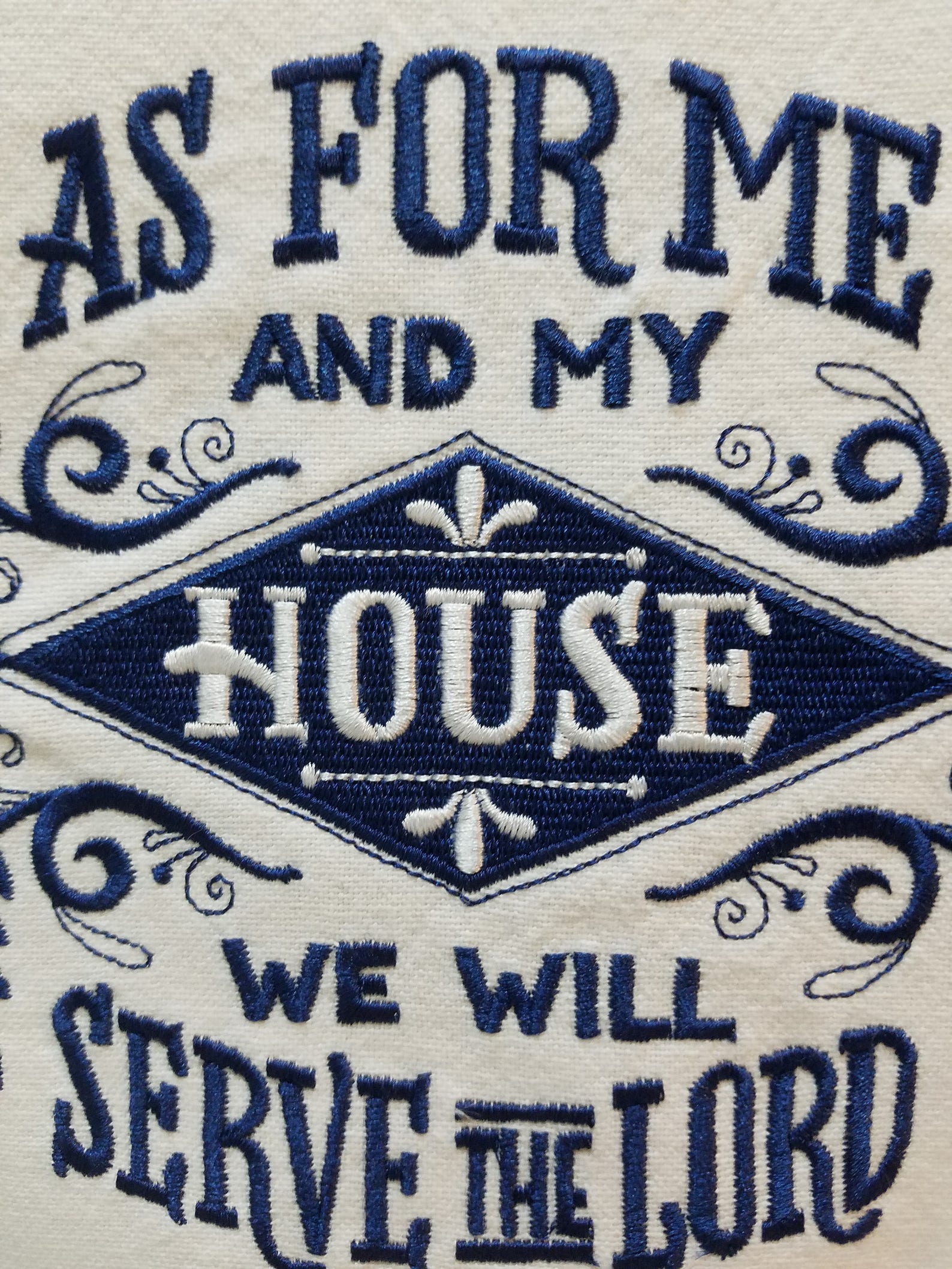 As for Me and My House/embroidered as for Me and My House We - Etsy