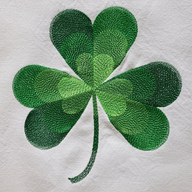 Embroidered Shamrock - Etsy