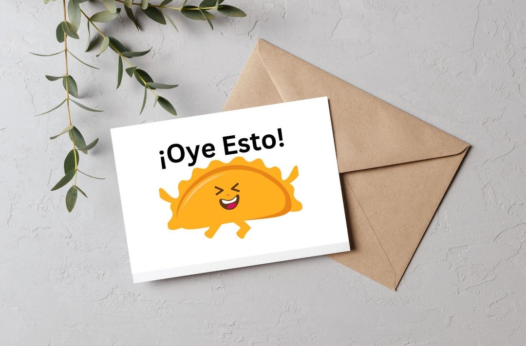 Spanish Pregnancy Announcement Card, Puerto Rican Baby Reveal ...