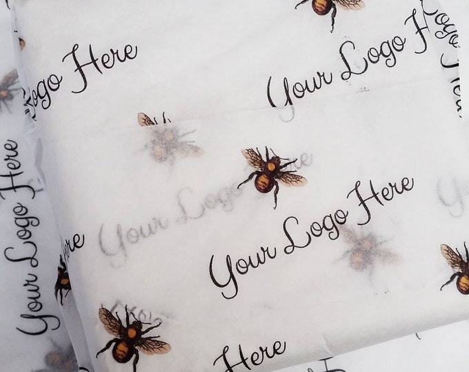 Custom Printed Tissue Wrapping Paper, Your Logo, Name and Message ...