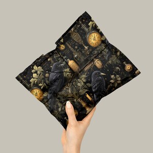 Spellbinding Crows and Witchy Ephemera Wrapping Paper for Enchanting ...
