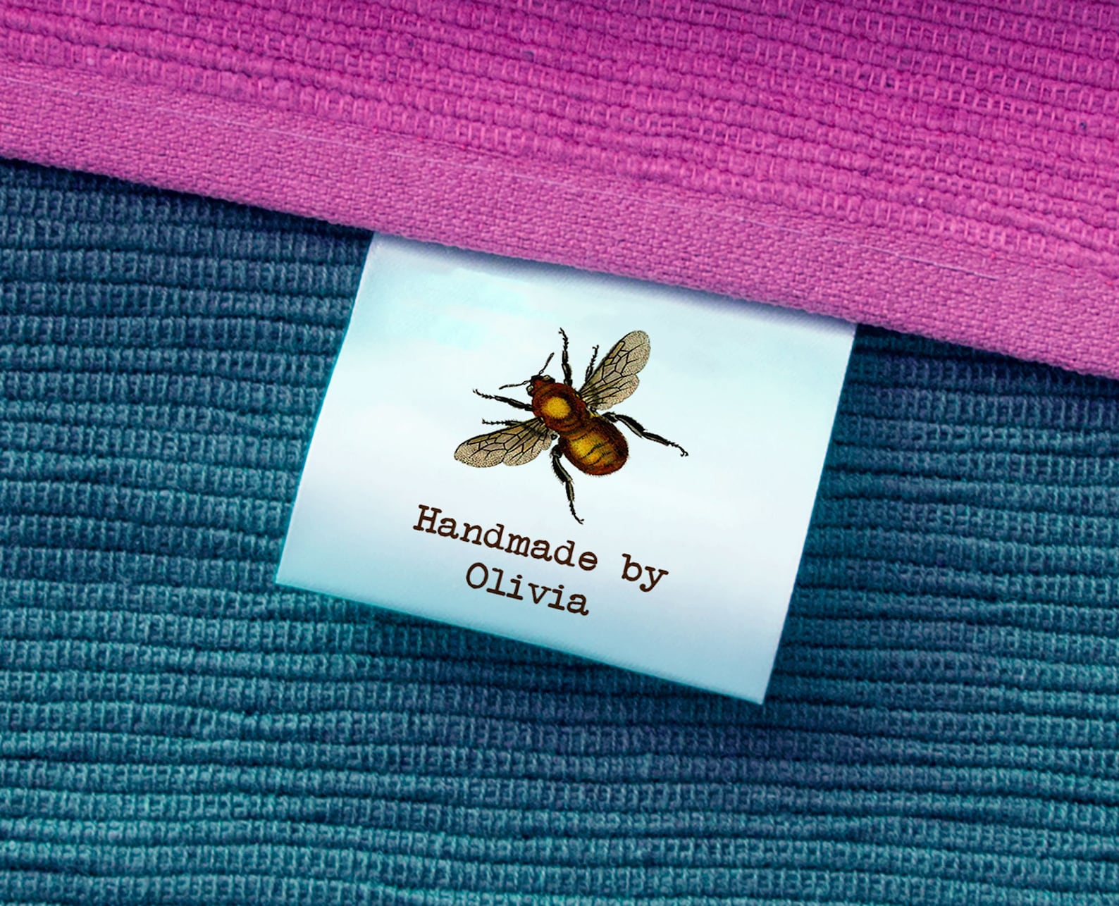 Care Labels Custom Printed Satin Tags With Your Logo Sew in - Etsy UK