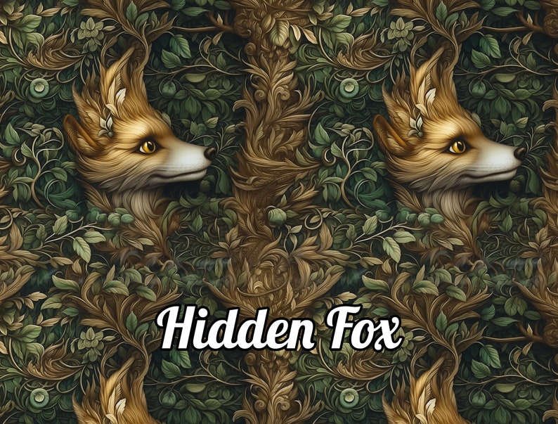Hidden Red Fox Wrapping Paper, Mythology Witchcraft, British Nature ...