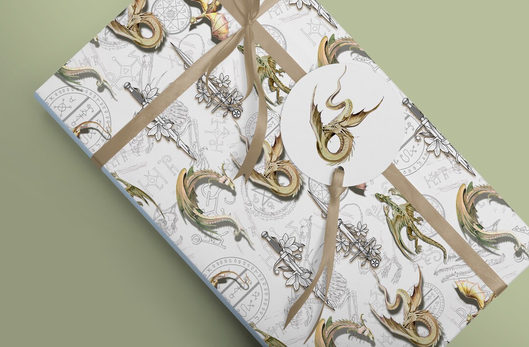Luxury Baby Dragon Gift Wrap, Wrapping Paper and Tissue Paper Sheets ...