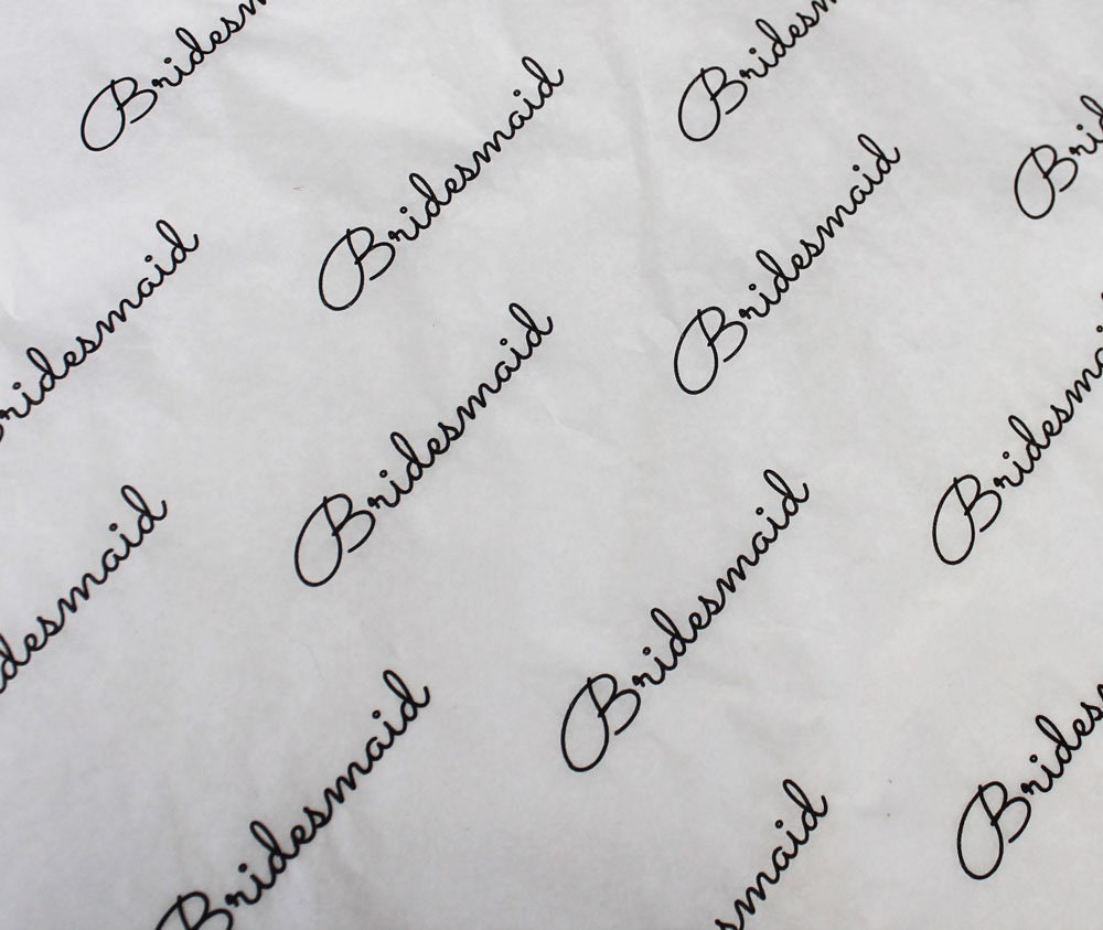 Custom Printed Wedding Tissue Wrapping Paper, Your Logo, Name or ...