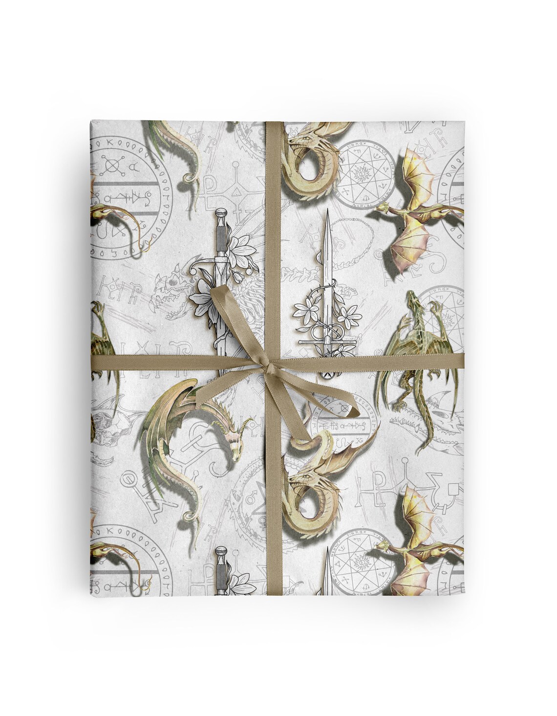 Luxury Baby Dragon Gift Wrap, Wrapping Paper and Tissue Paper Sheets ...