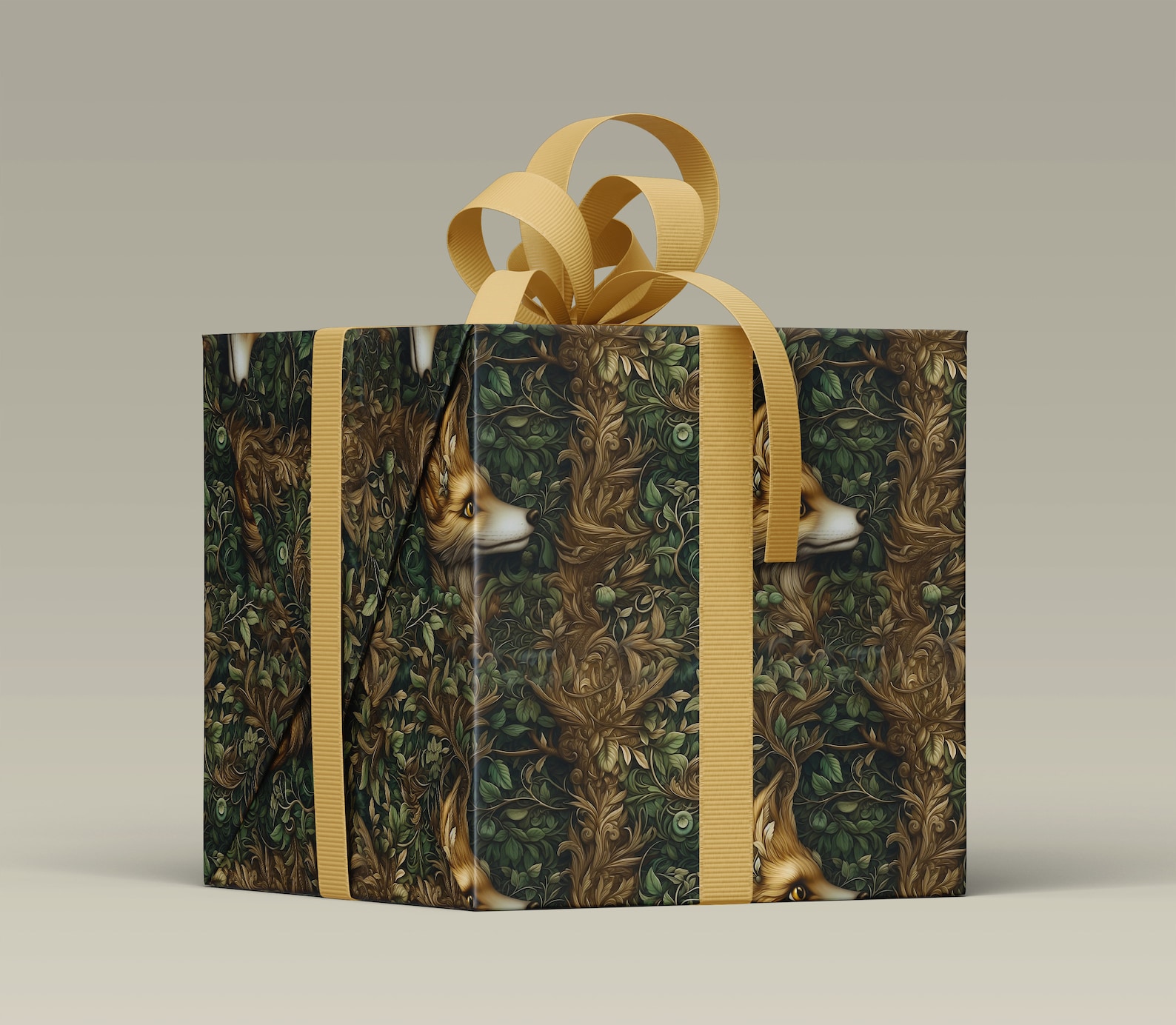 Hidden Red Fox Wrapping Paper, Mythology Witchcraft, British Nature ...