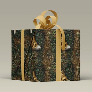 Hidden Red Fox Wrapping Paper, Mythology Witchcraft, British Nature ...