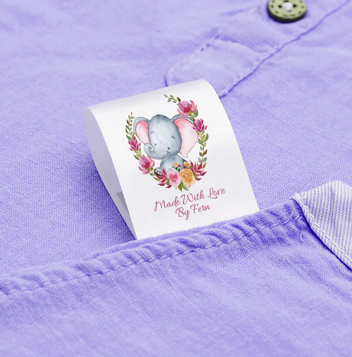 Care Labels Custom Printed Satin Tags With Your Logo Sew in - Etsy UK