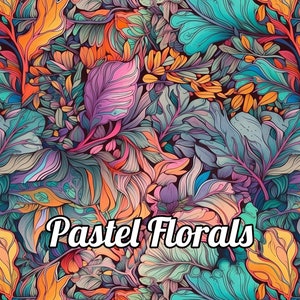 Boho Psychedelic Wrapping Paper Pastel 1960's Art Deco for Mum Garden ...