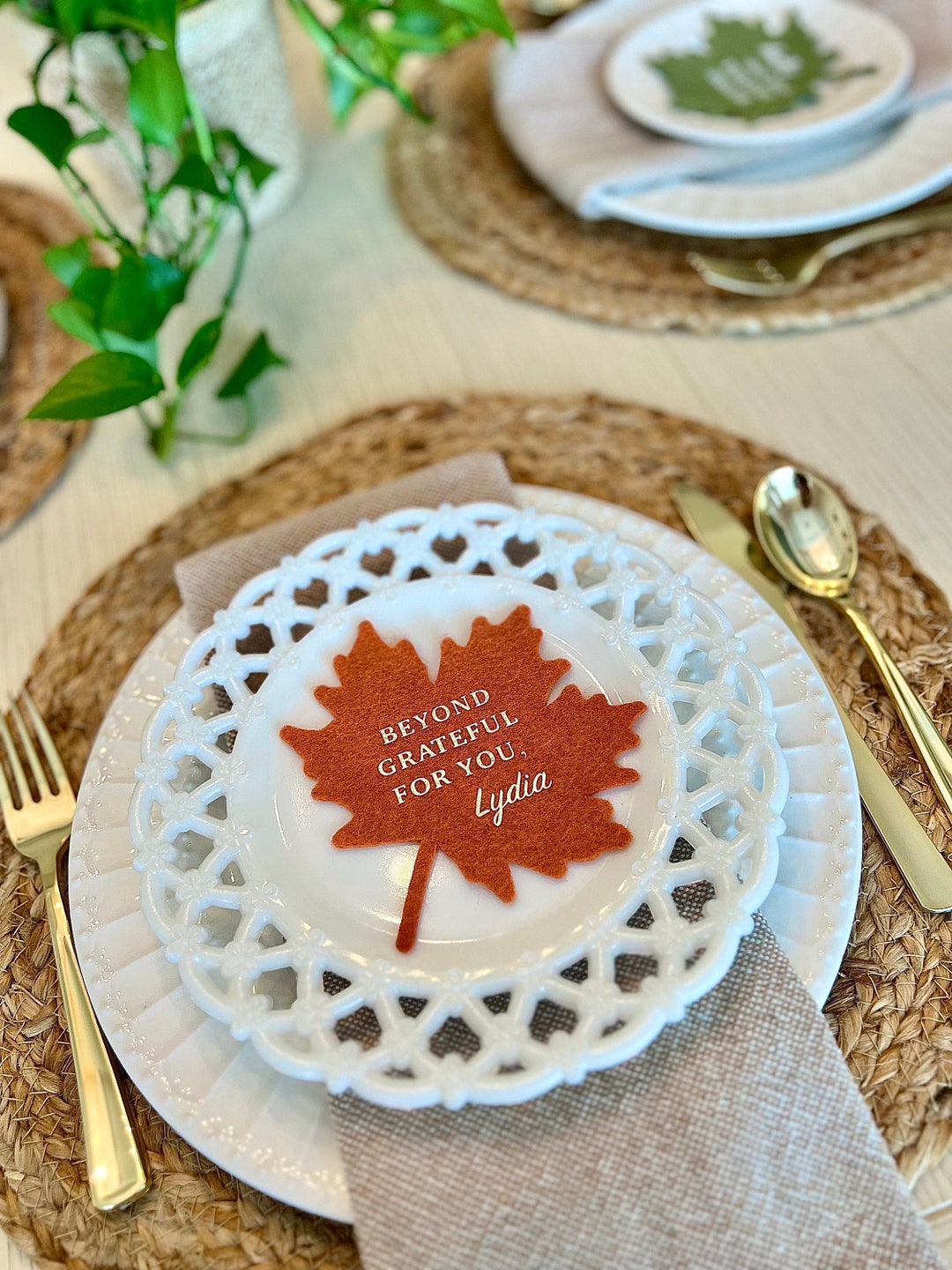 Custom Thanksgiving Place Cards Fall Place Card Fall Table - Etsy