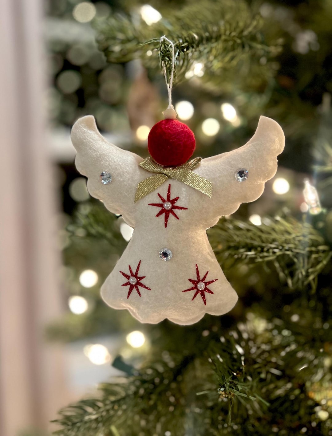 Felt Angel Christmas Ornament, Christmas Tree Decor, Christmas Gift ...