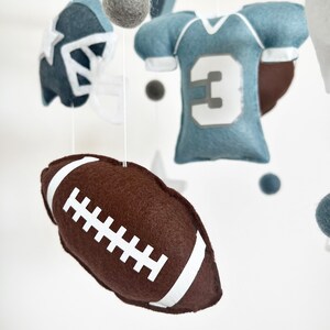 Football Baby Mobile | Sports Team Nursery Decor | Boy Nursery Decor ...