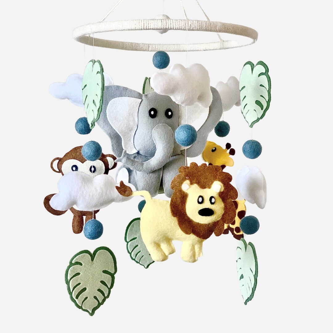 Jungle Animal Baby Mobile, Safari Animal Baby Mobile, Safari Nursery ...