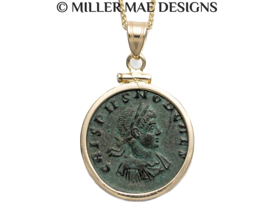 14k Real Ancient Roman Coin (CRISPUS, 316-326 A.D.) | Genuine Roman ...