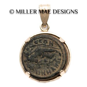 10k Gold Real King Midas Coin Necklace | Ancient Phyrgian Greek Coin ...