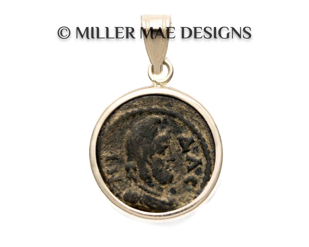 10k Gold Real King Midas Coin Necklace | Ancient Phyrgian Greek Coin ...