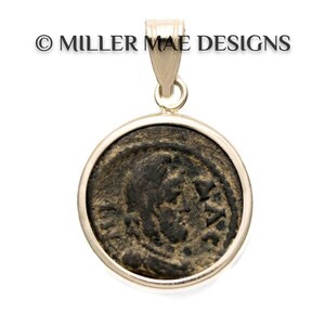 10k Gold Real King Midas Coin Necklace | Ancient Phyrgian Greek Coin ...
