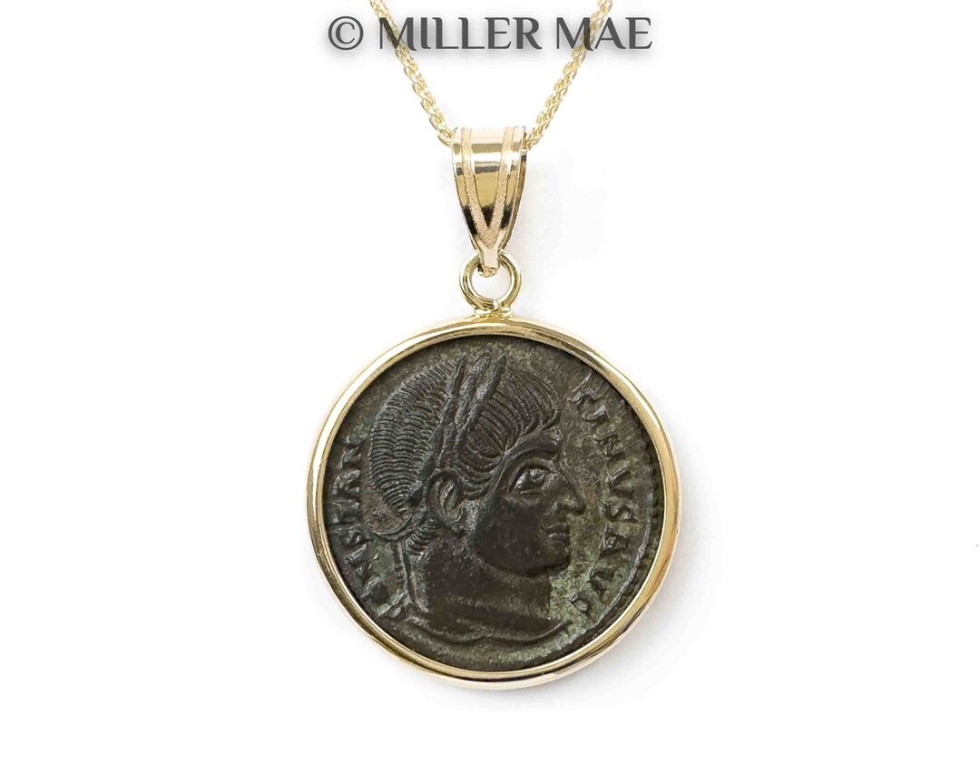 CONSTANTINE THE GREAT 306-337 A.D. Ancient Roman Coin Pendant Necklace ...