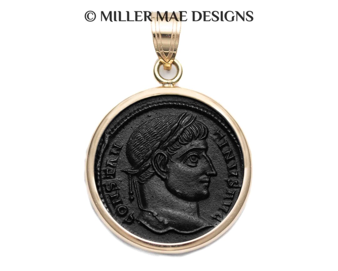 CONSTANTINE THE GREAT 306-337 A.D. Ancient Roman Coin Pendant Necklace ...