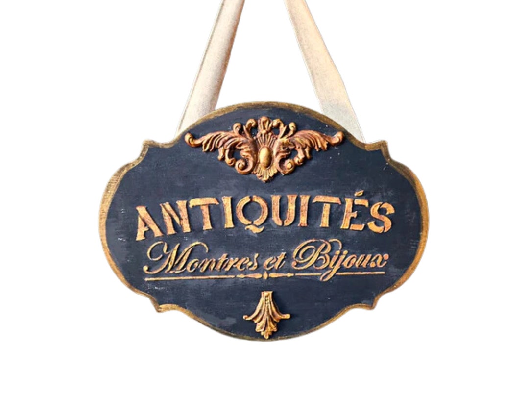French Decor Sign | French Country Decor | French Antique Wall Decor ...