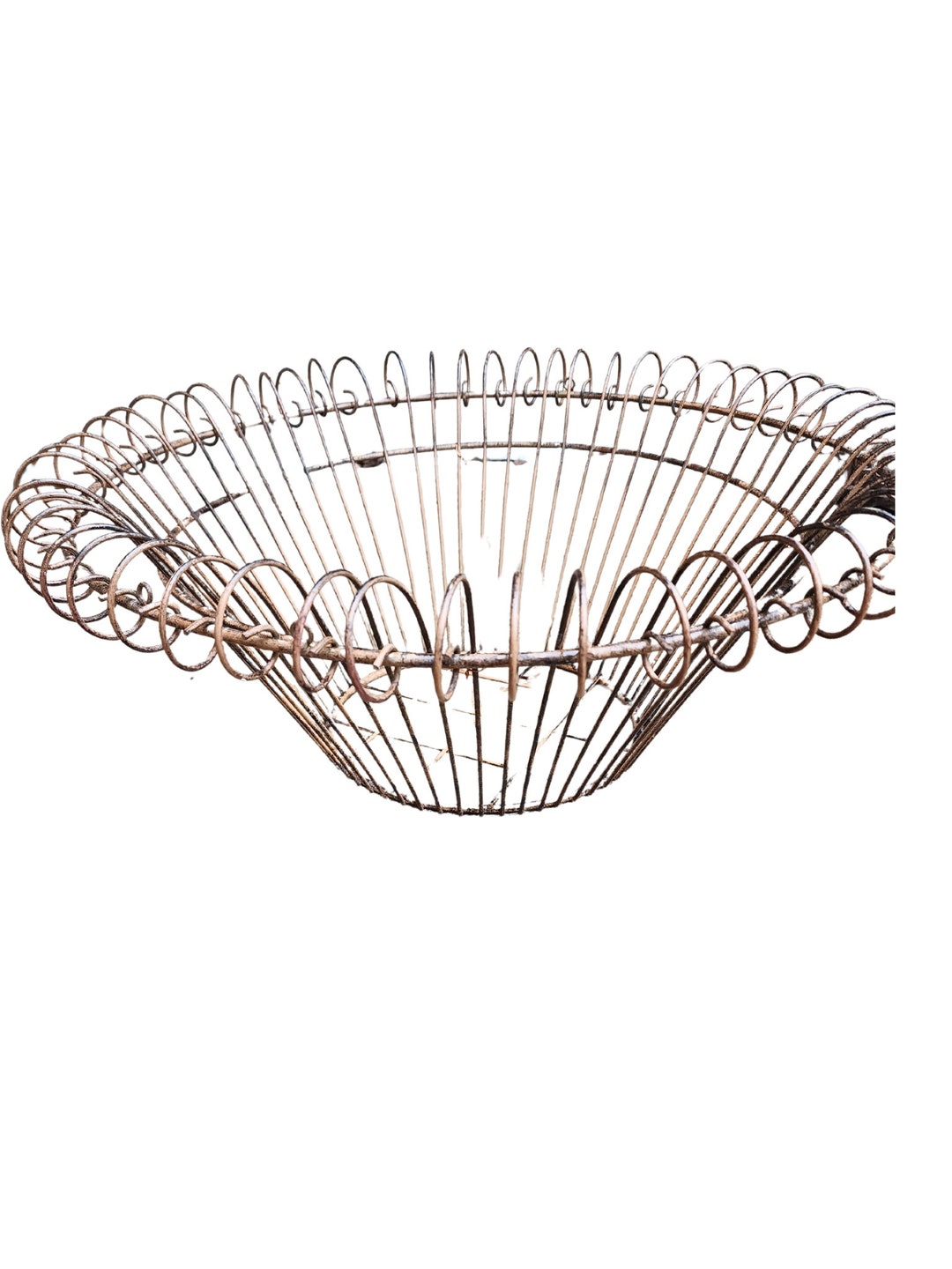 Large Wire Planter | Georgian Wire Planter | Vintage Wire Planter ...