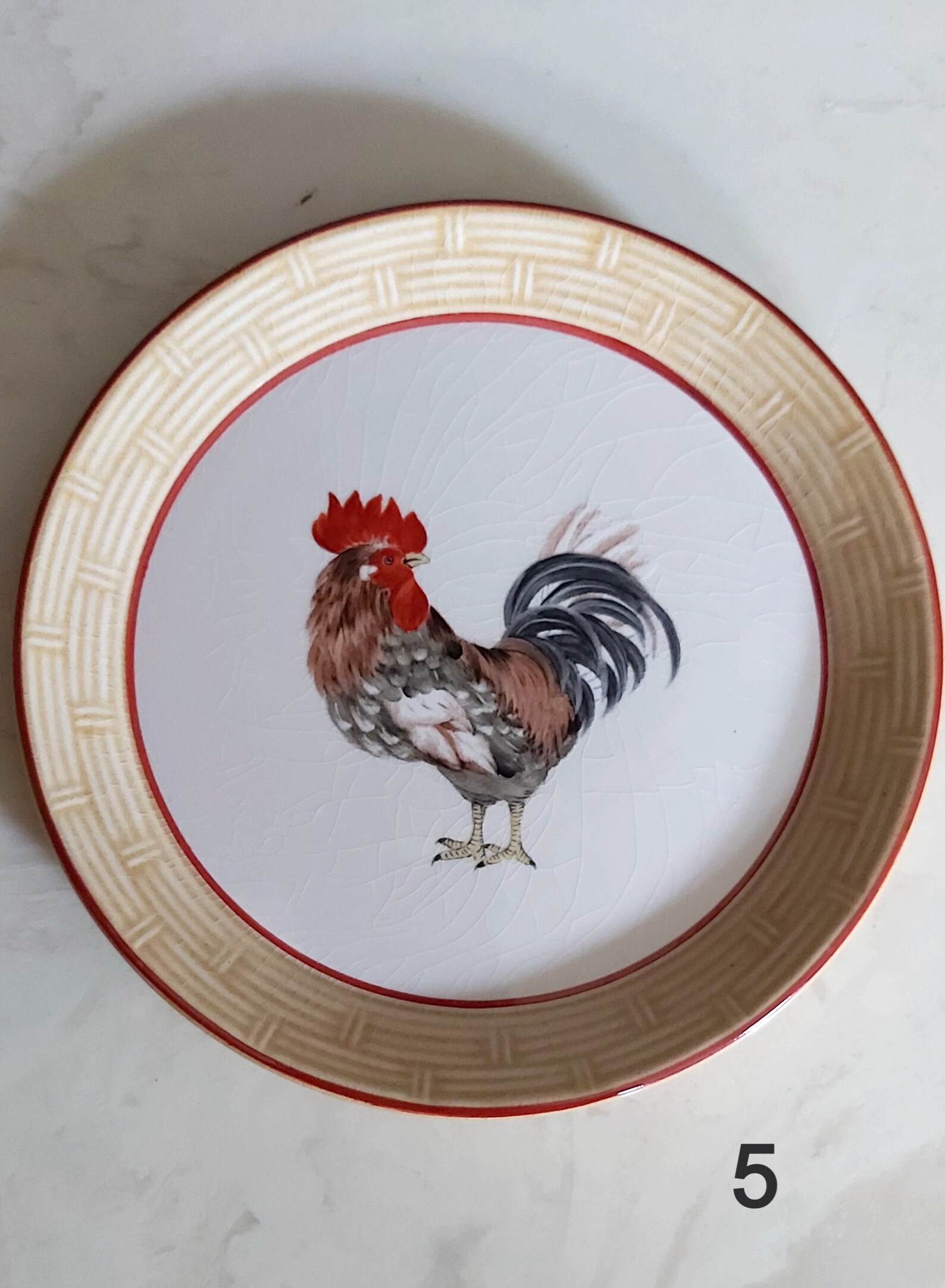 French Country Rooster Plates French Country Plates - Etsy