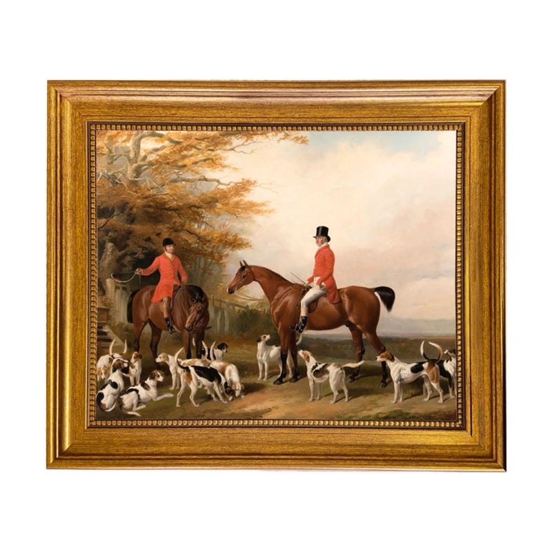 Fox Hunt Painting - Etsy