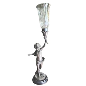 Bronze Figurine Candle Holder | Bronze Statue Lighting | Bronze Statue ...