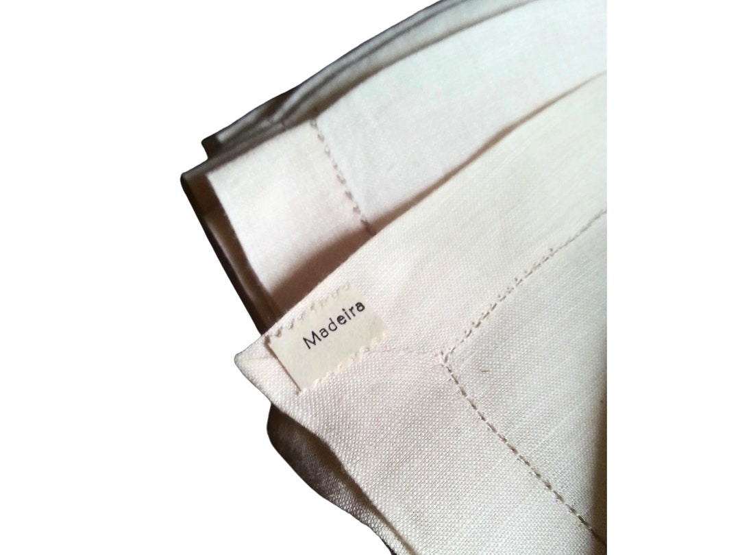 Vintage Luxury Madeira Napkins | Vintage Linen Napkin | Ivory Napkins ...