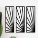 Metal Wall Art Triptych Panels Steel Triptychon Wall Art Metal Wall ...